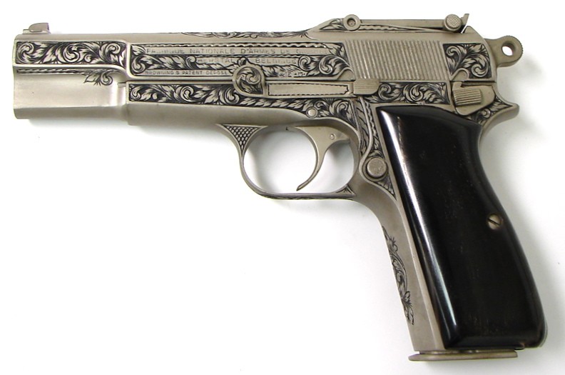 FN Hi-Power 9mm Para caliber pistol. Ben Shostle beautiful custom ...