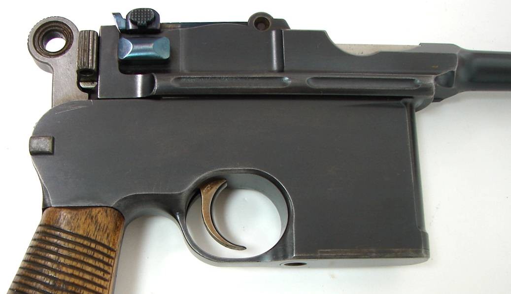 Mauser 1896 .30 Mauser caliber pistol. Flatside model. Bore is worn ...