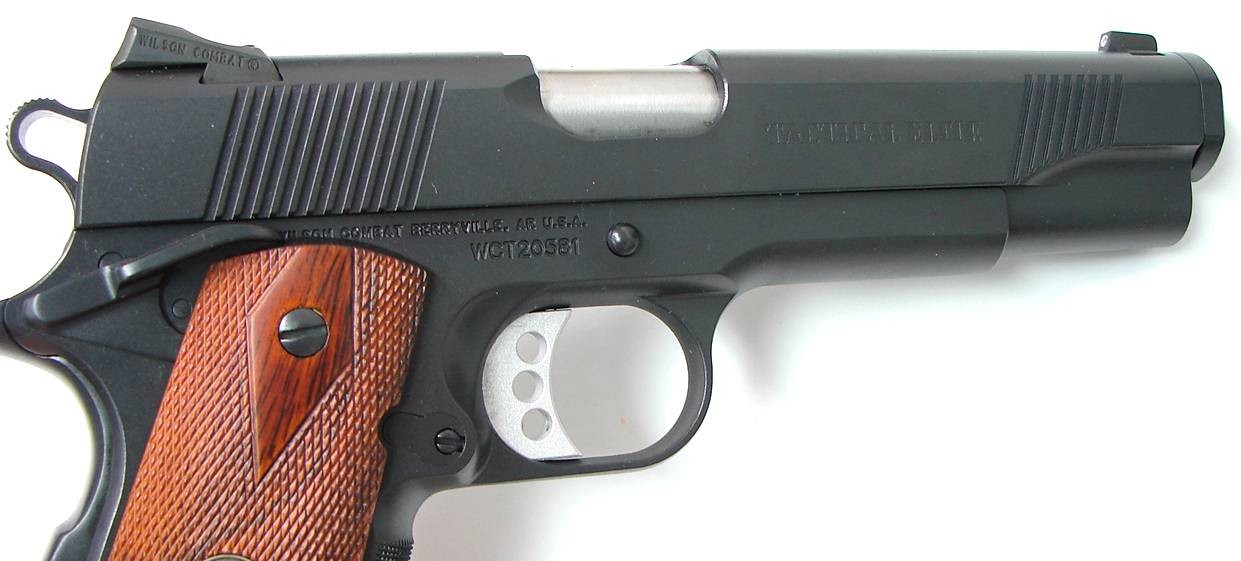 Wilson Combat Tactical Elite .45 ACP caliber pistol with 5 match grade ...