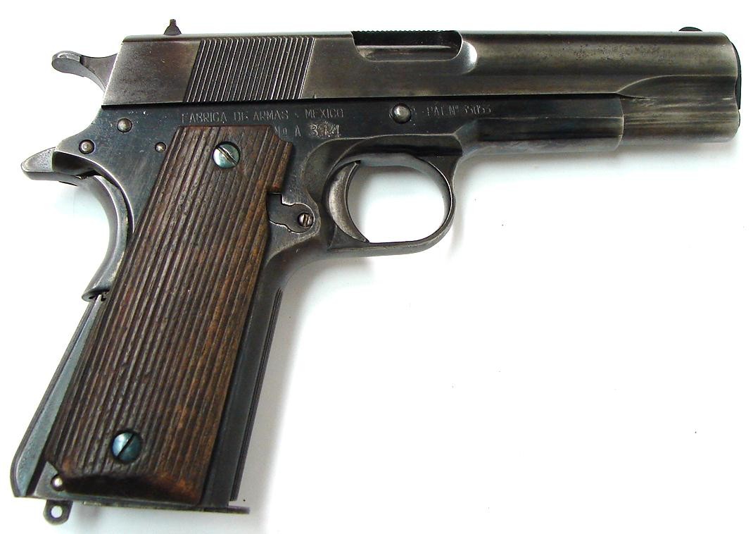 Mexican Government Arsenal Obregon 11.43 MM / .45 ACP caliber pistol ...