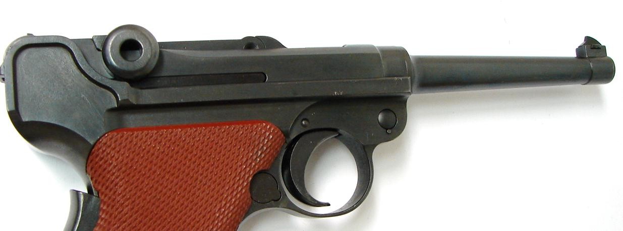 Swiss 1929 .30 Luger caliber pistol. Bore is excellent. Gun has 99% ...