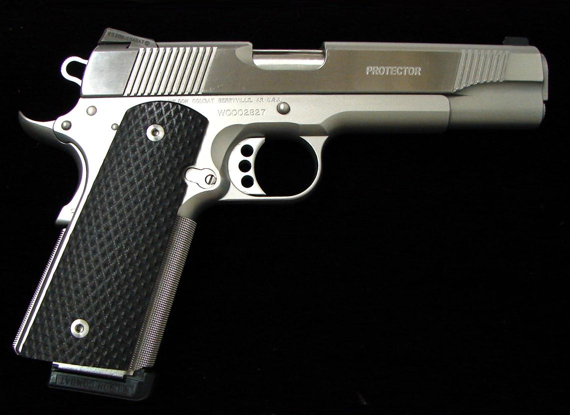 Wilson Combat Protector .45 ACP caliber pistol. 5" stainless steel ...