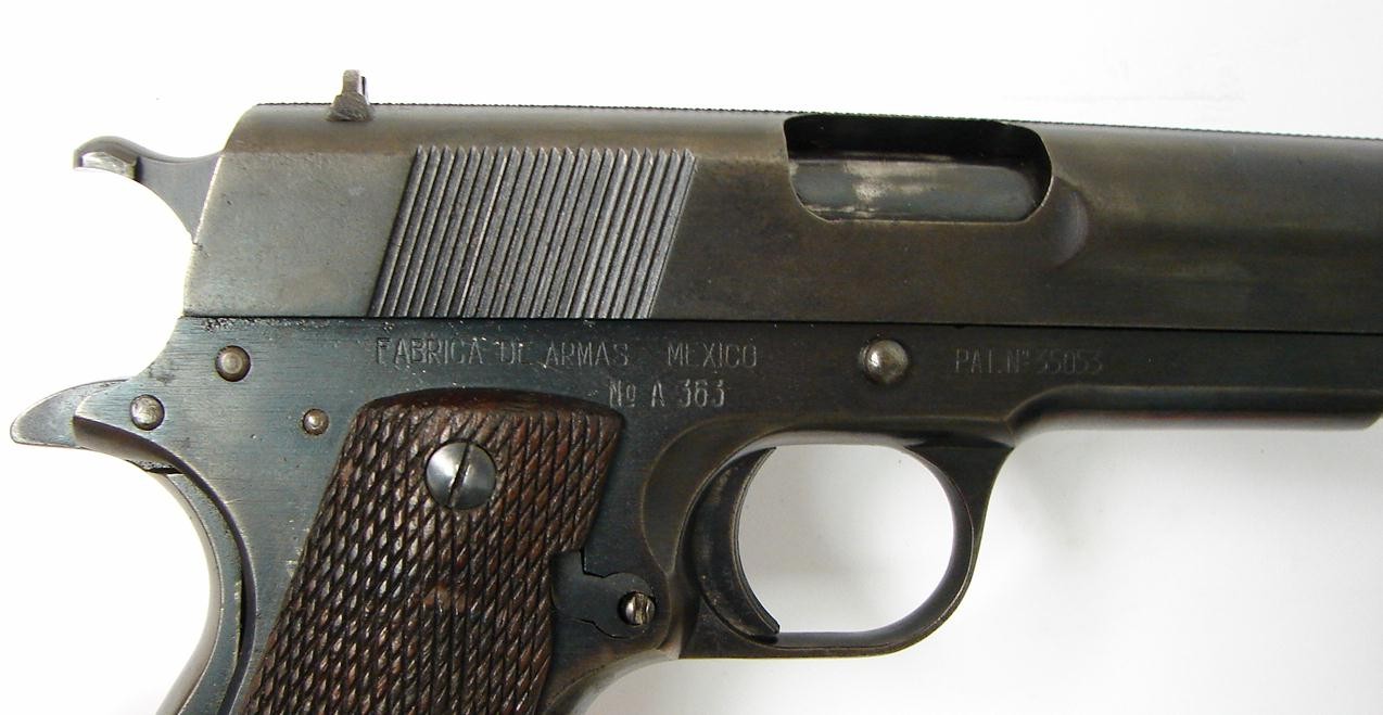 Mexican Government Arsenal Obregon 11.43 MM/45 ACP caliber pistol. Rare ...