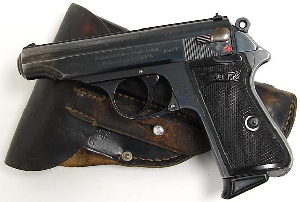 Walther PP .32 ACP caliber pistol. Rare bottom mag release pre-war ...