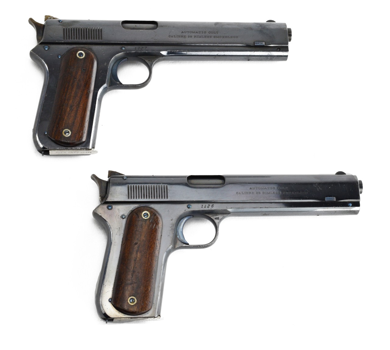 Colt Consecutive Pair of Colt 1900 .38 Auto (C13548) - Collectors Firearms