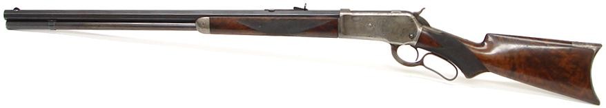 Winchester 1886 .45-90 caliber deluxe rifle with letter. Gun has a ...