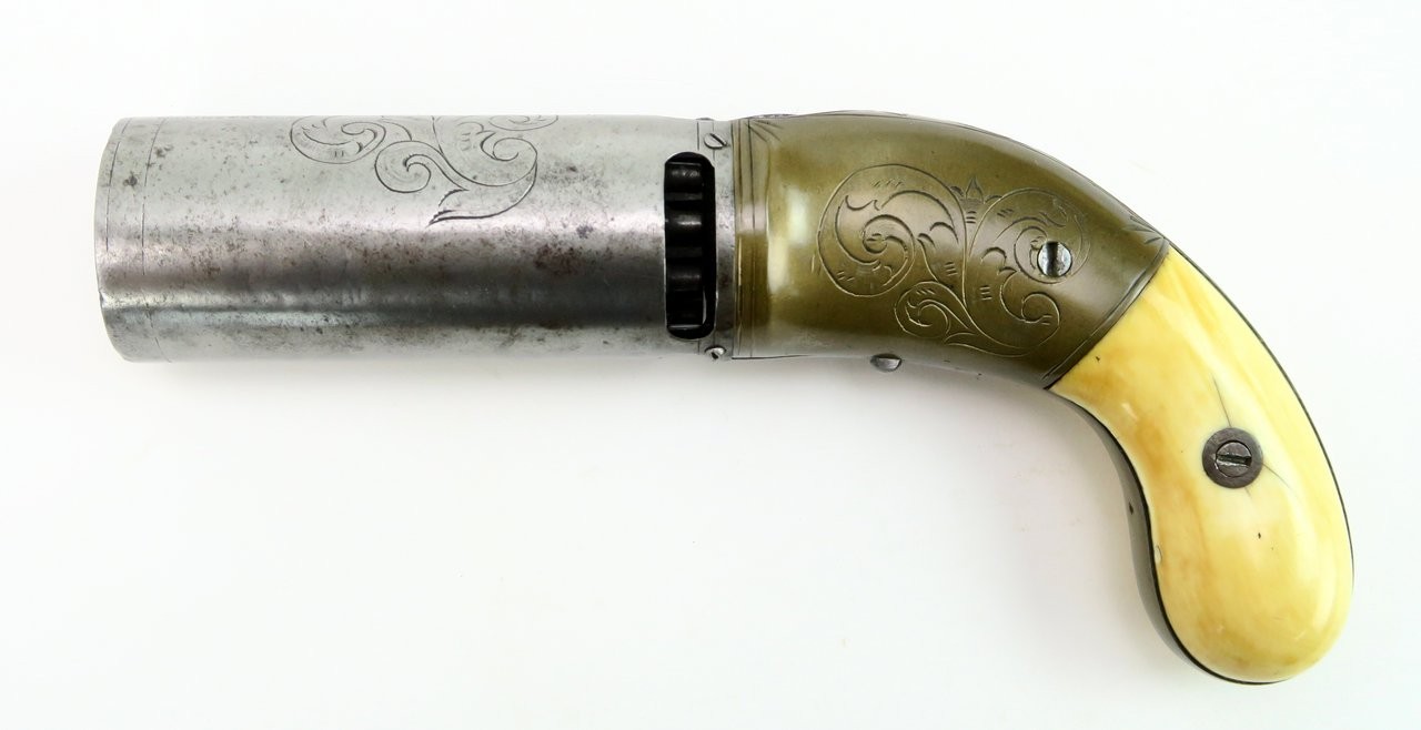 Rare Pecare and Smith Pepperbox 10-shots .28 (AH3759) - Collectors Firearms