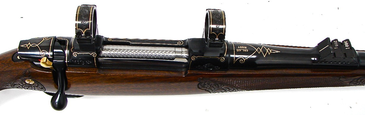 CZ 550 Safari Mag .416 Rigby caliber rifle. Beautiful custom deluxe ...