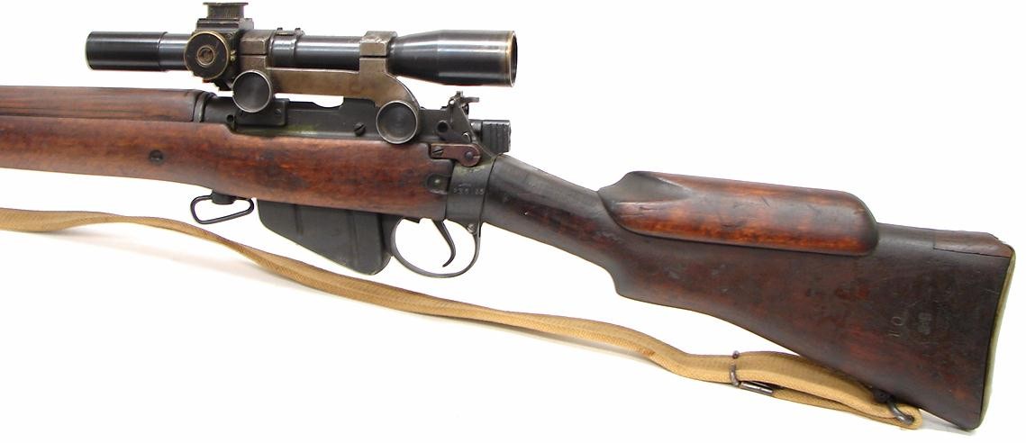Enfield No 4 Mark I .303 British caliber rifle. British sniper rifle ...