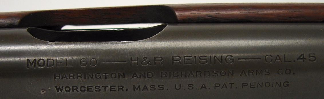 Harrington & Richardson Reising Model 60 .45 ACP caliber carbine. Rare ...