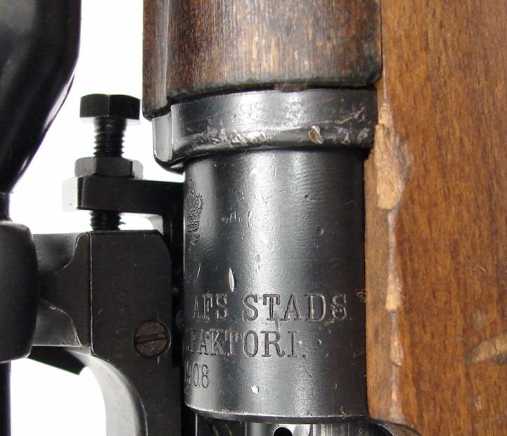 Swedish 1896 6.5 x 55 caliber rifle. Swedish sniper. Scope is German ...