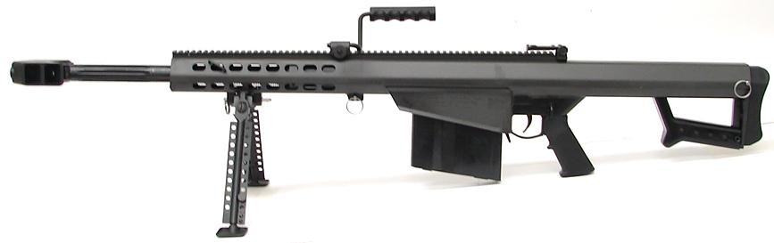 Barrett Firearms M82 A1 CQ .50 BMG caliber rifle with 20 heavy fluted ...