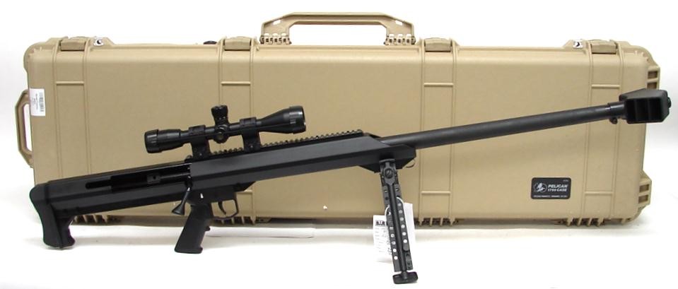 Barrett Firearms M99A1 .50 BMG caliber rifle. Bolt action single shot ...