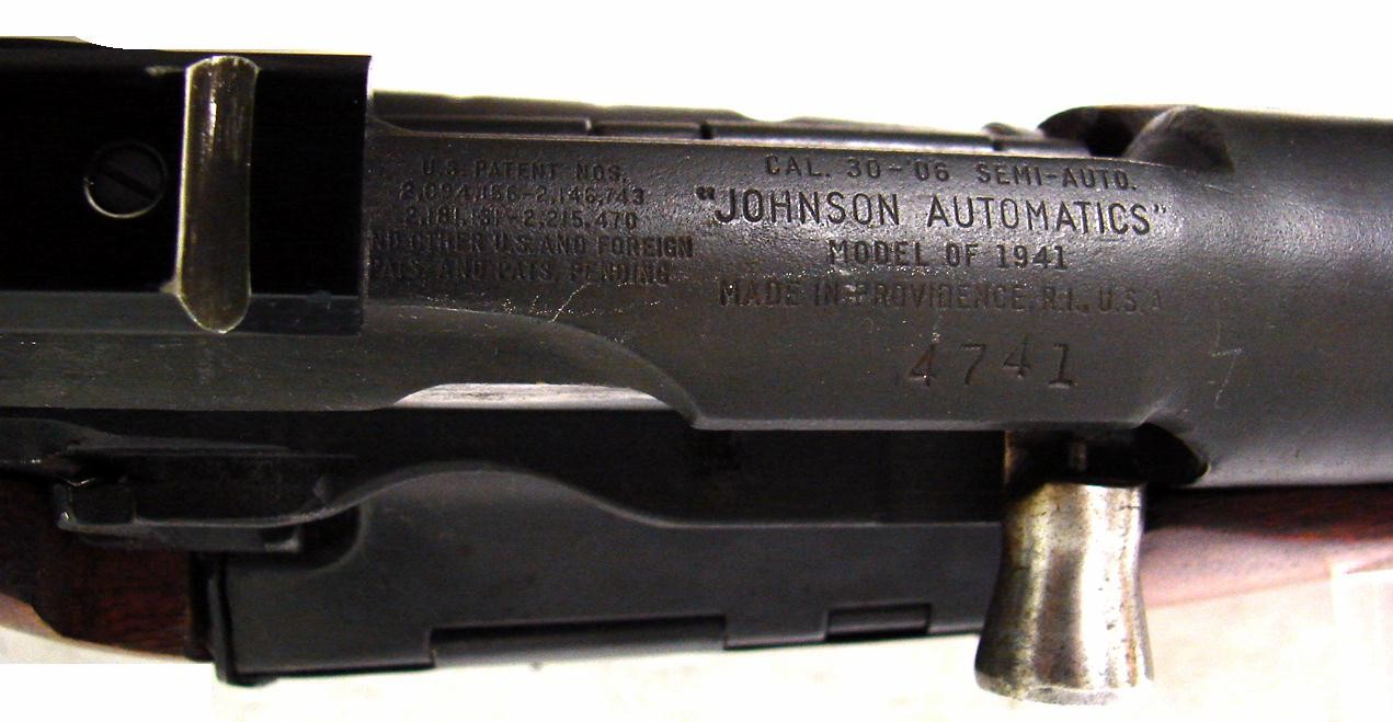 Johnson 1941 .30-06 SPRG caliber rifle. Johnson 1941 Semi Auto rifle ...
