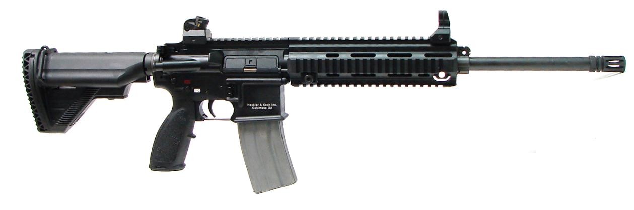 Heckler & Koch MR 556 A1 5.56 X 45 caliber rifle. 16.0" barrel, piston ...