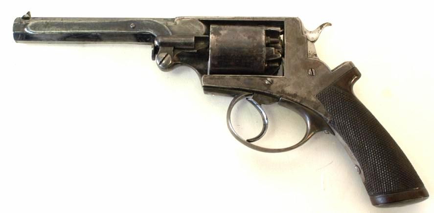 Beaumont-Adams percussion revolver. John Rigby Retailer marked with ...