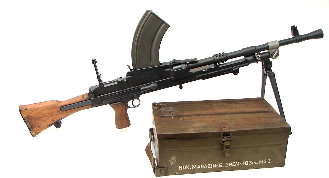 Bren Mark 3 .303 British caliber rifle. Modern made Semi-Auto Replica ...