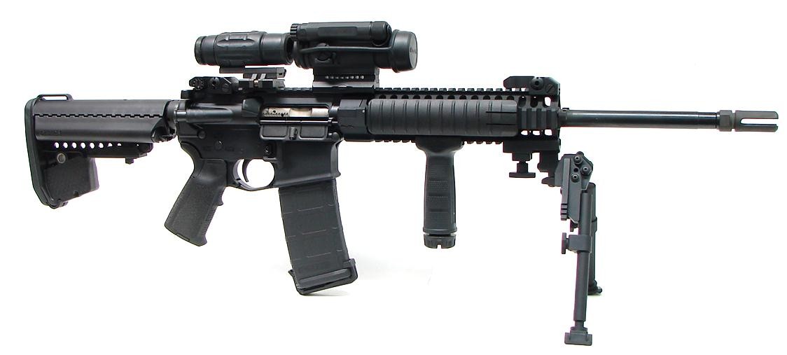 Land Warfare Res. Cor M6A2 5.56 MM caliber rifle. M6A2 Carbine in ...