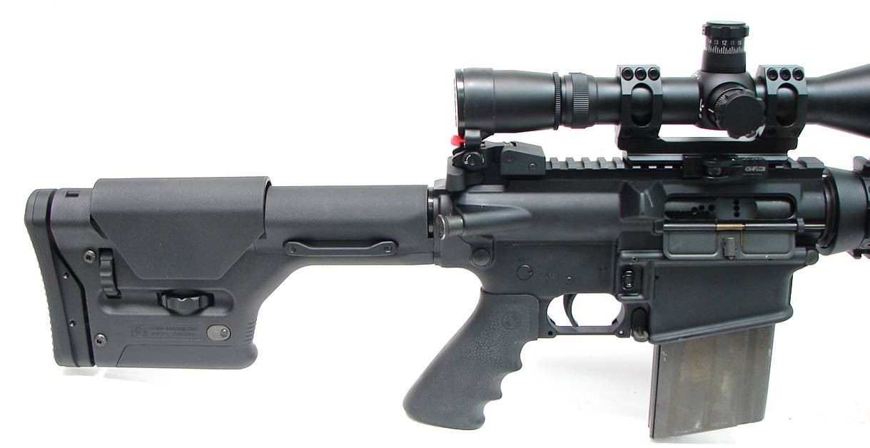 Rock River LAR-8 7.62mm caliber rifle with 16 DMR with Magpul PRS stock ...