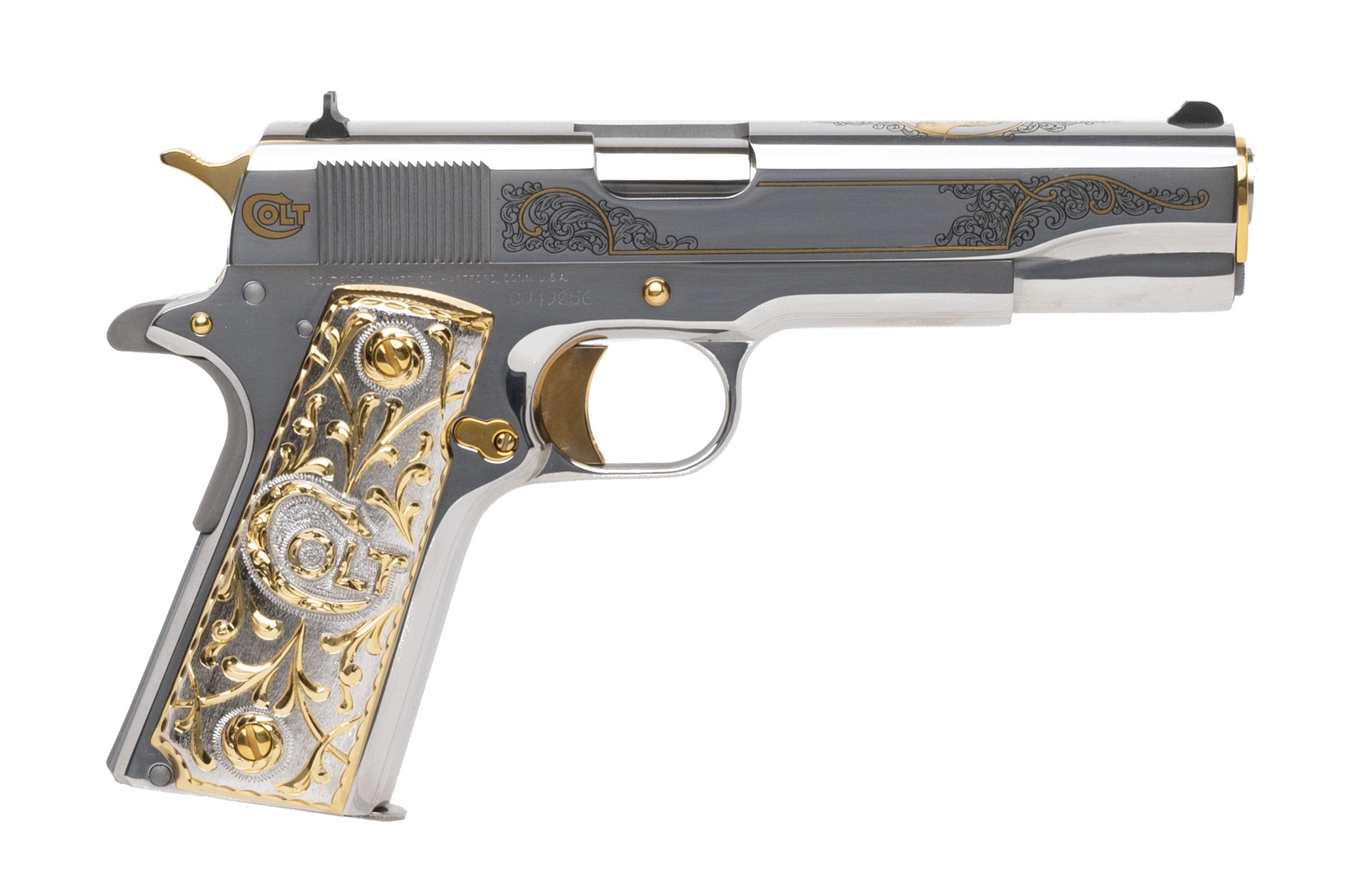 Colt Gold Stallion Engraved .45 ACP (nC16621) New - Collectors Firearms