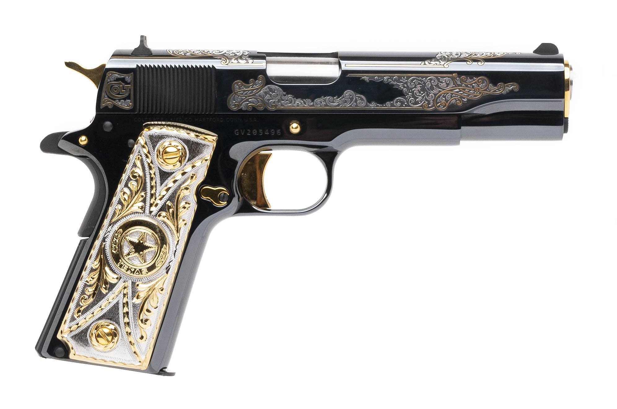 Colt Silver & Gold Special Edition Engraved .45 ACP (nC16640) New ...