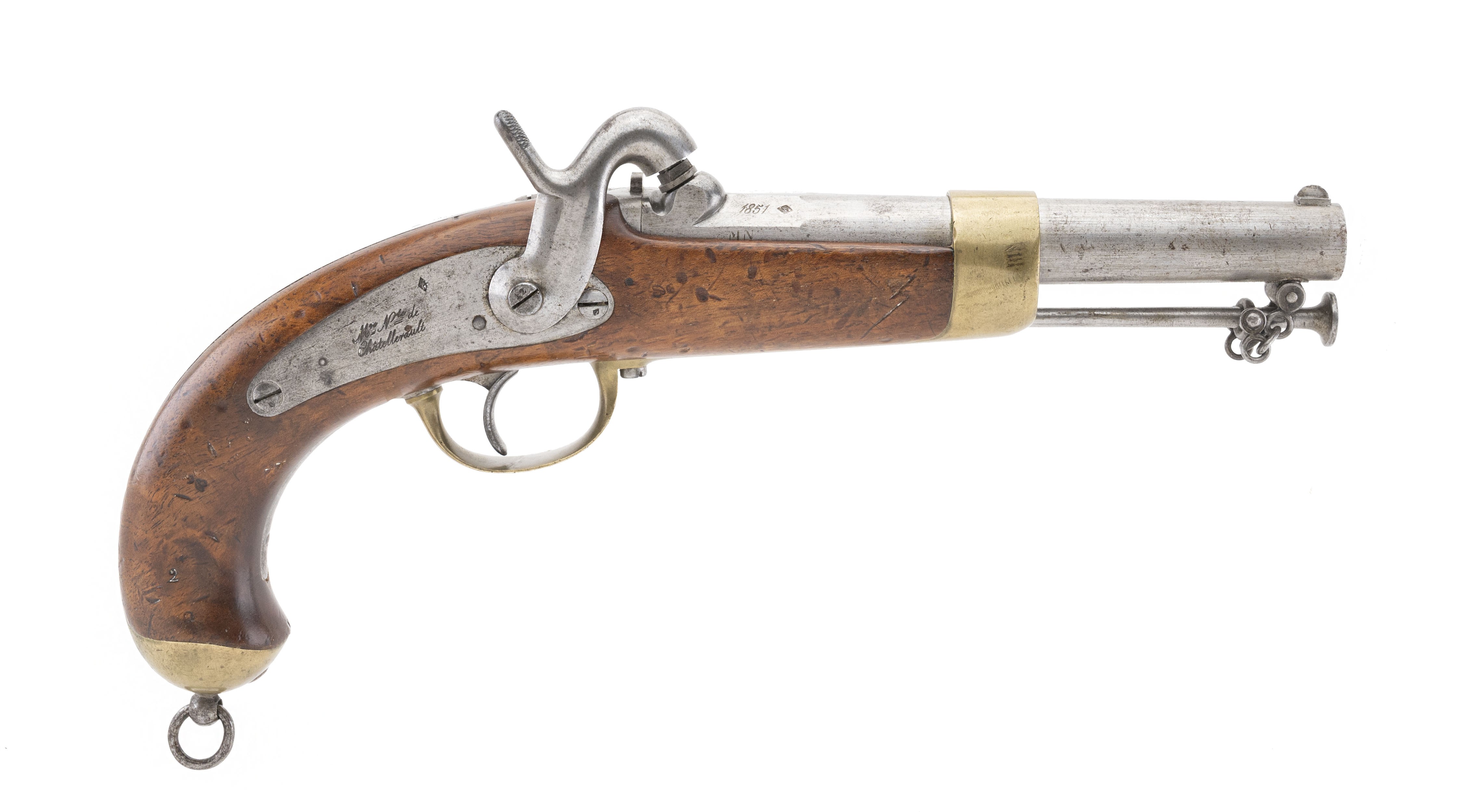 Rare French Model 1849 Naval and Marine Pistol (AH6467) - Collectors ...