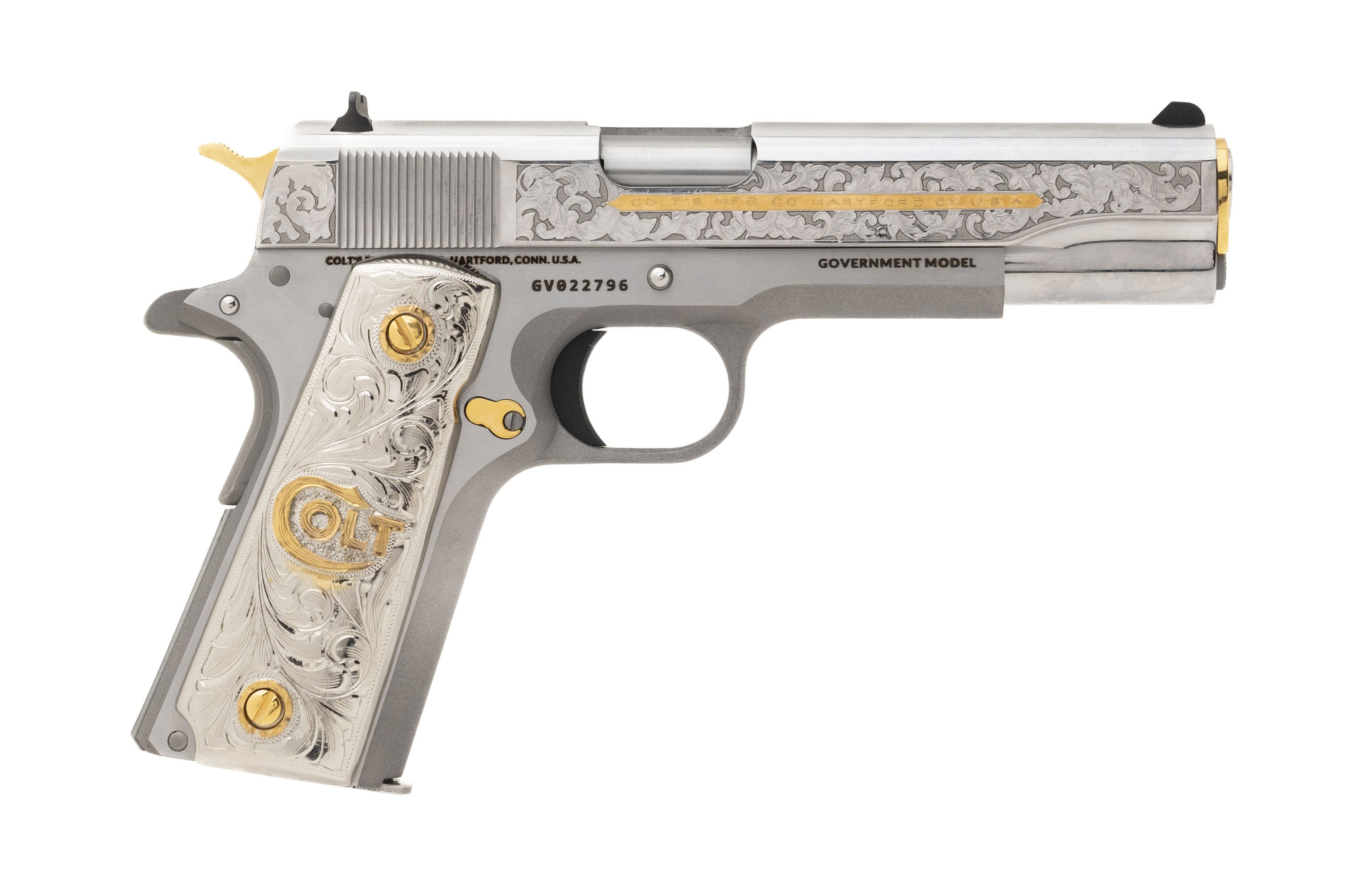Colt Stainless & Gold Special Edition .38 Super (C17618) New ...