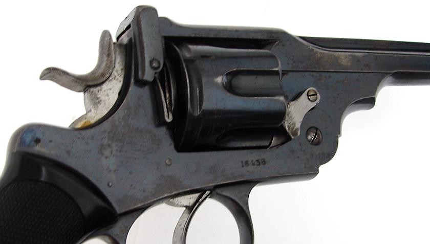 Webley WG Army revolver with 85-90% bright original blue. (ah1867 ...