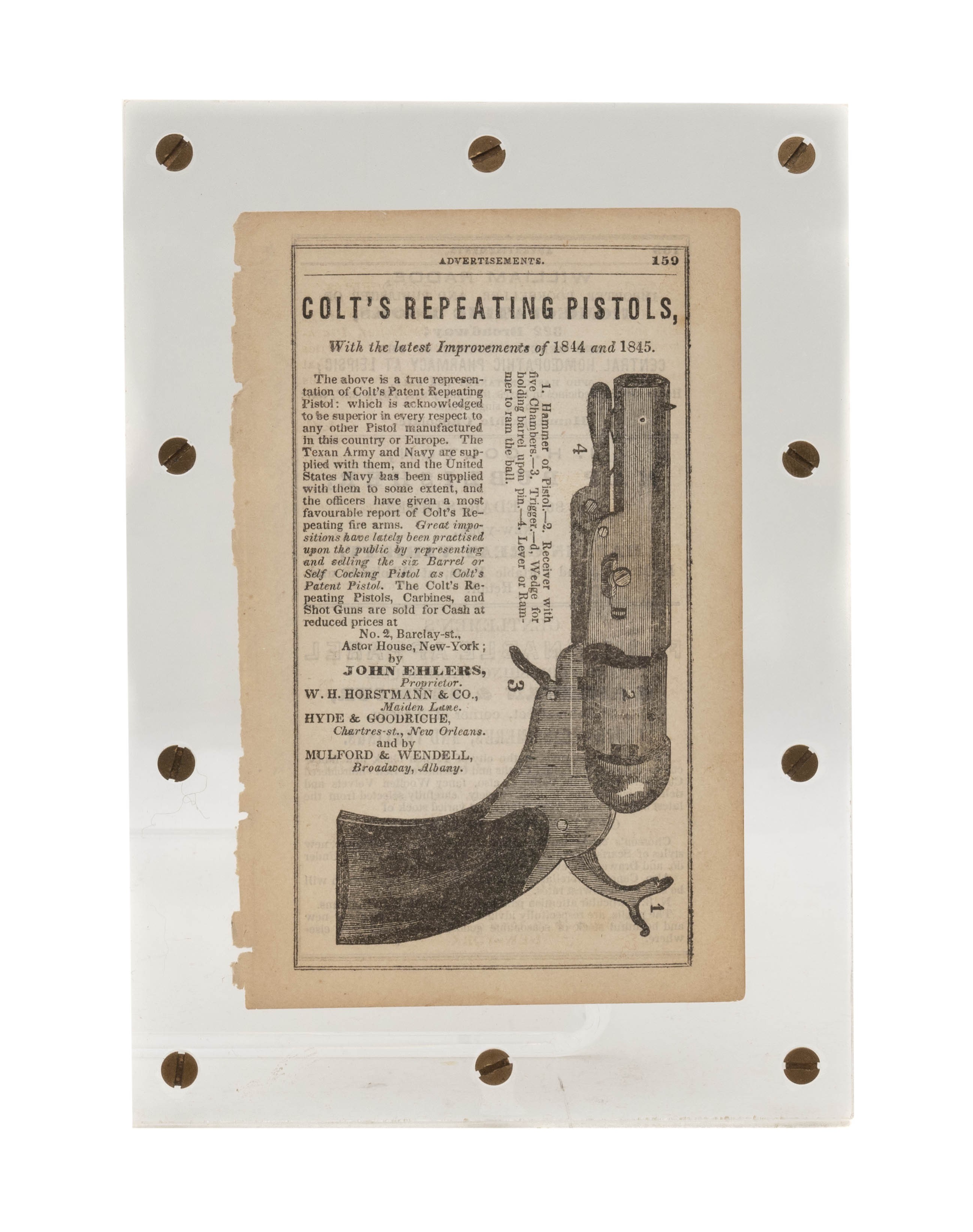 Original Colt Paterson Advertisement (AC504) - Collectors Firearms