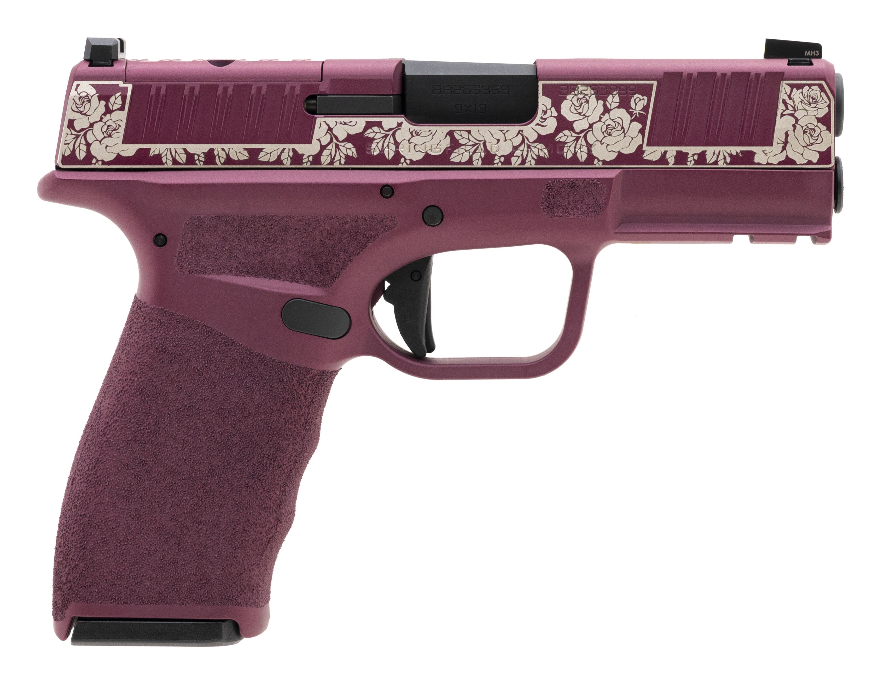 Springfield Hellcat Pro 'Black Cherry & Roses' 9mm (NGZ2871) NEW ...