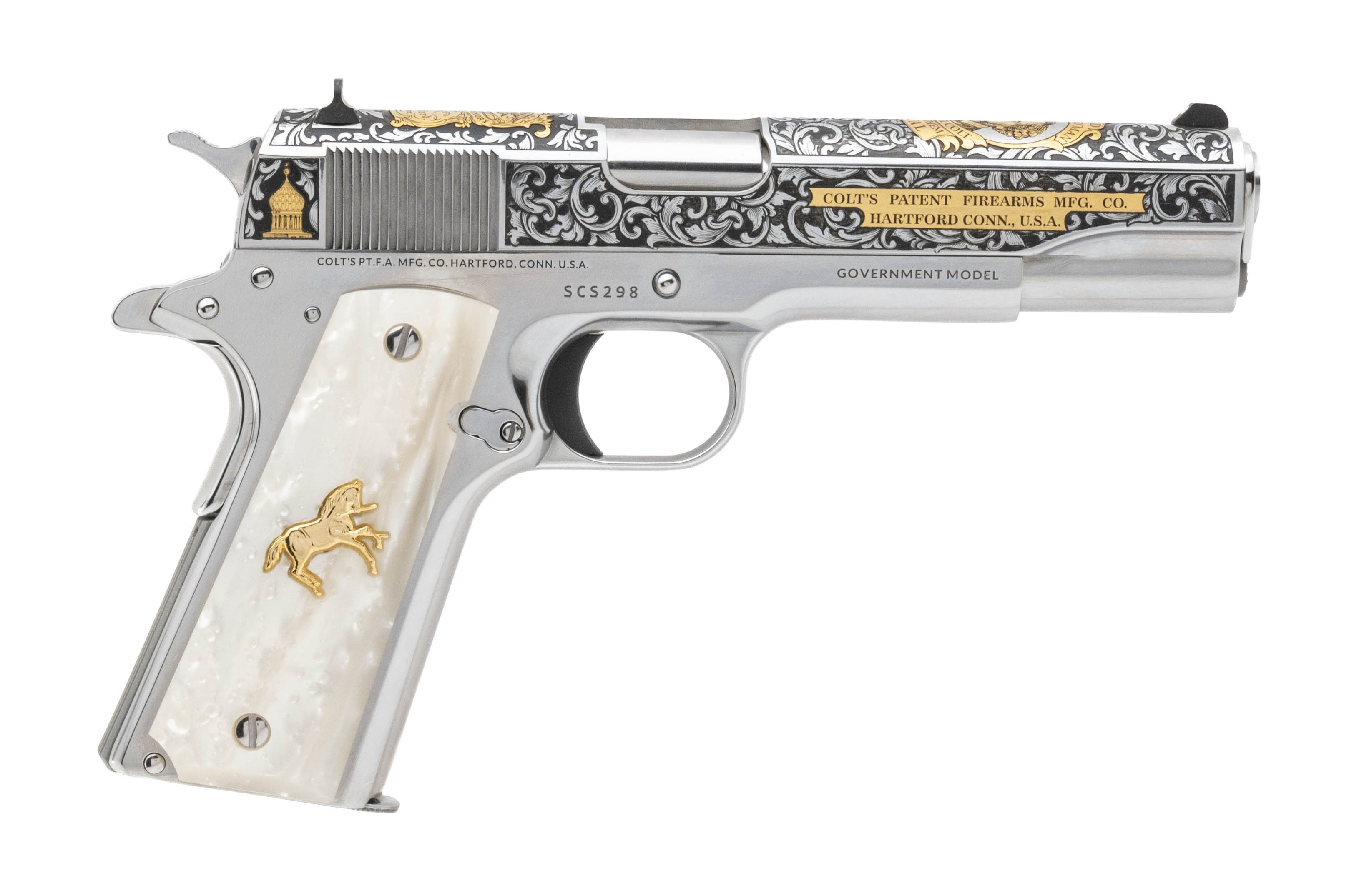 Colt Government Col. Colt Engraved 1911 .45 ACP (C18549) - Collectors ...