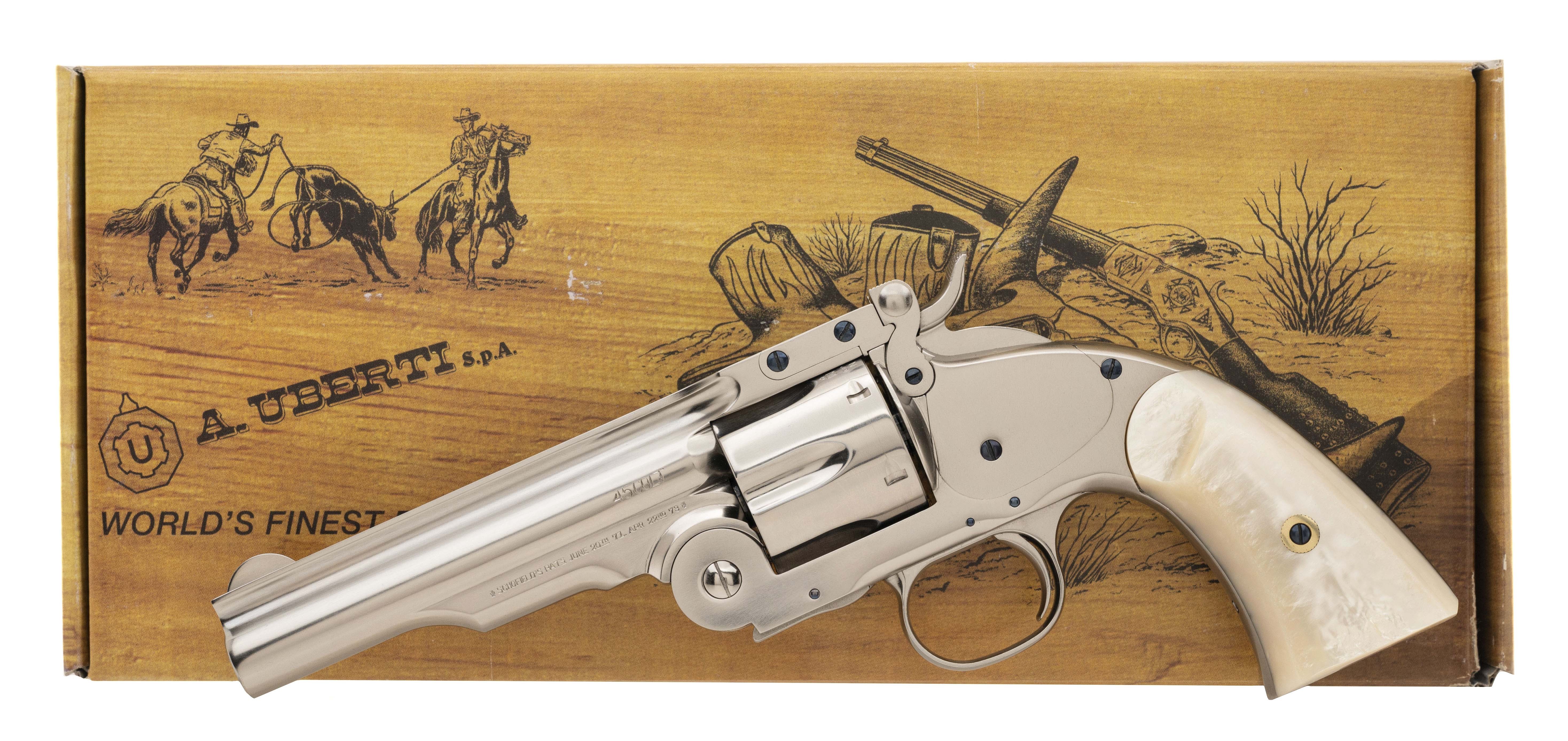 A. Uberti 1875 Schofield No. 3 Topbreak Revolver .45LC (NGZ3633) NEW ...