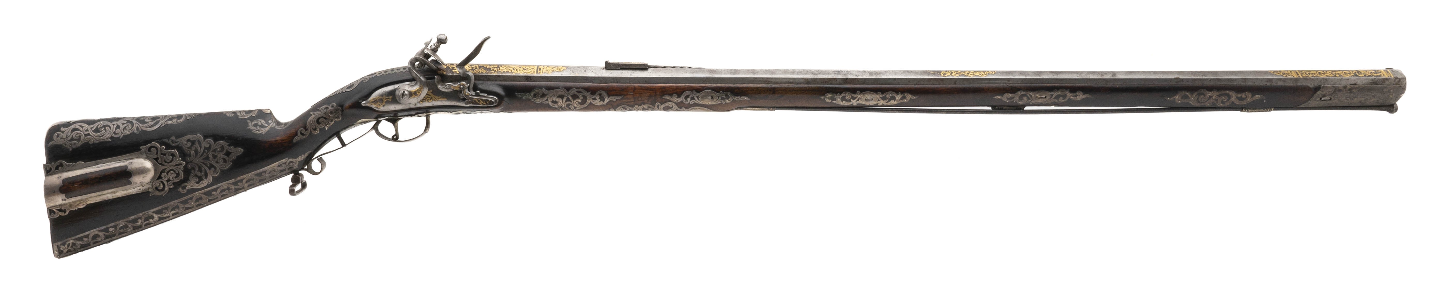 Highly Decorated Middle Eastern Flintlock Rifle (AL7562) - Collectors ...