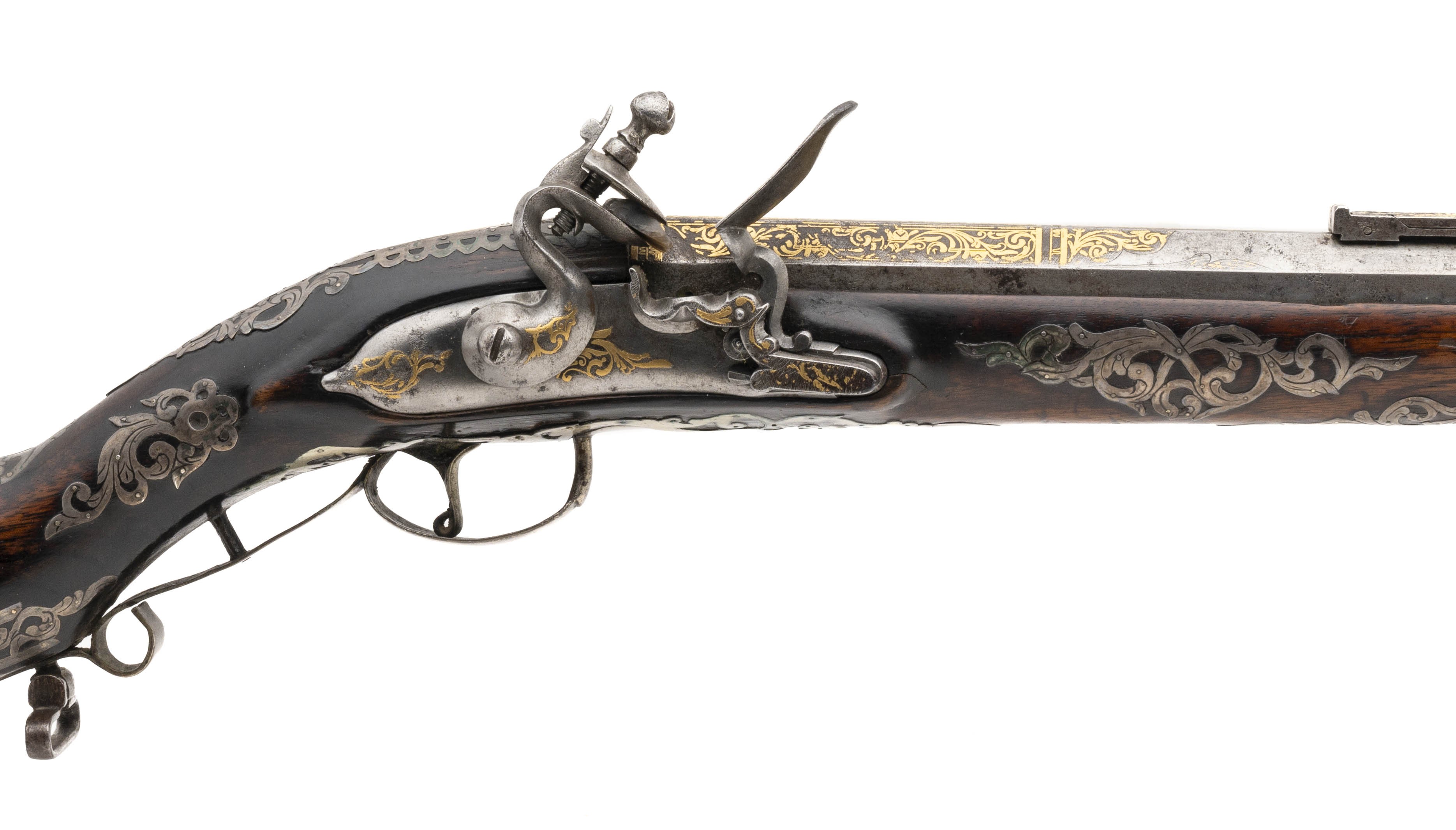 Highly Decorated Middle Eastern Flintlock Rifle (AL7562) - Collectors ...