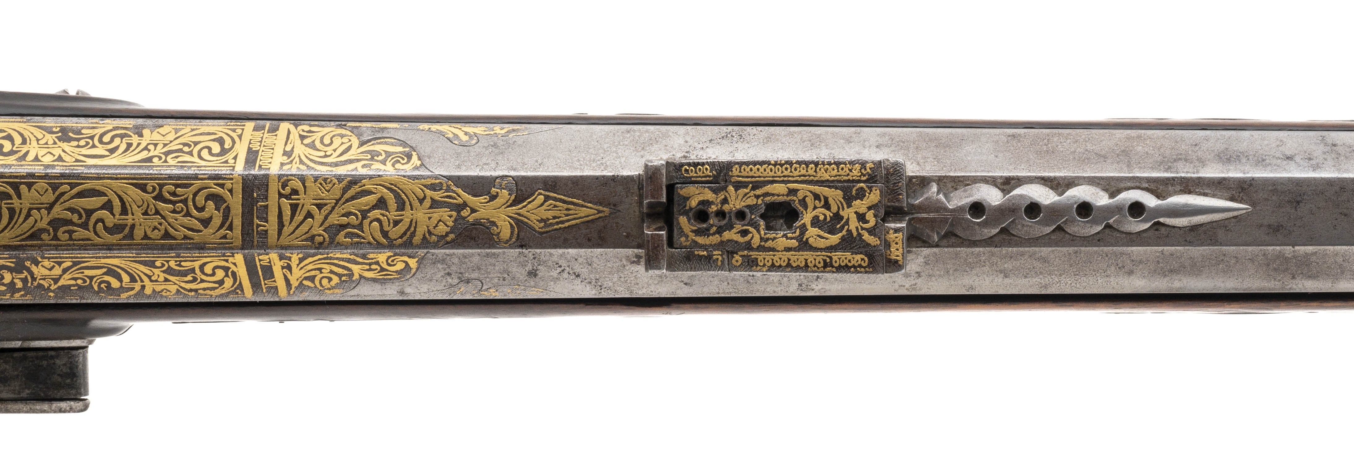 Highly Decorated Middle Eastern Flintlock Rifle (AL7562) - Collectors ...