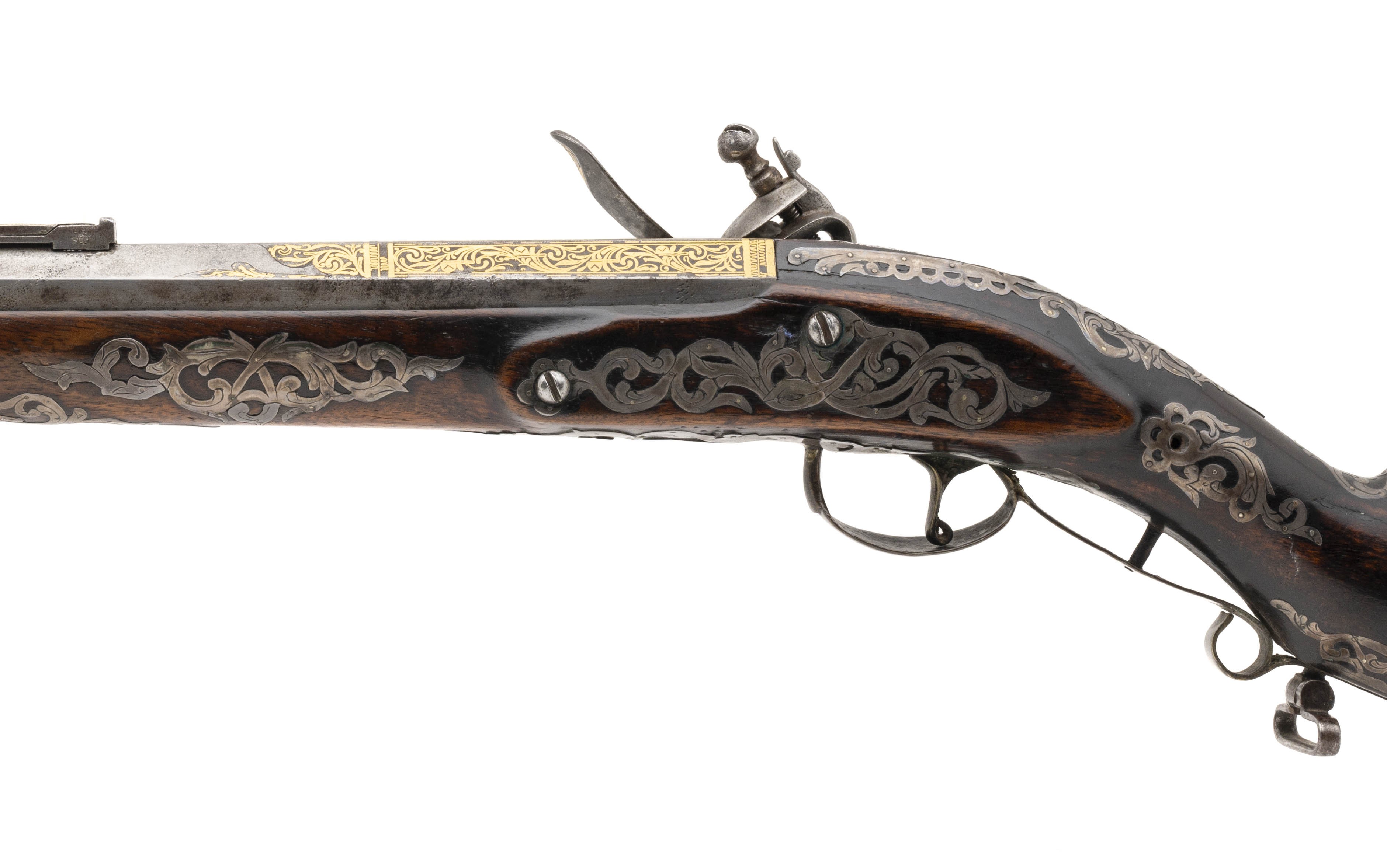 Highly Decorated Middle Eastern Flintlock Rifle (AL7562) - Collectors ...