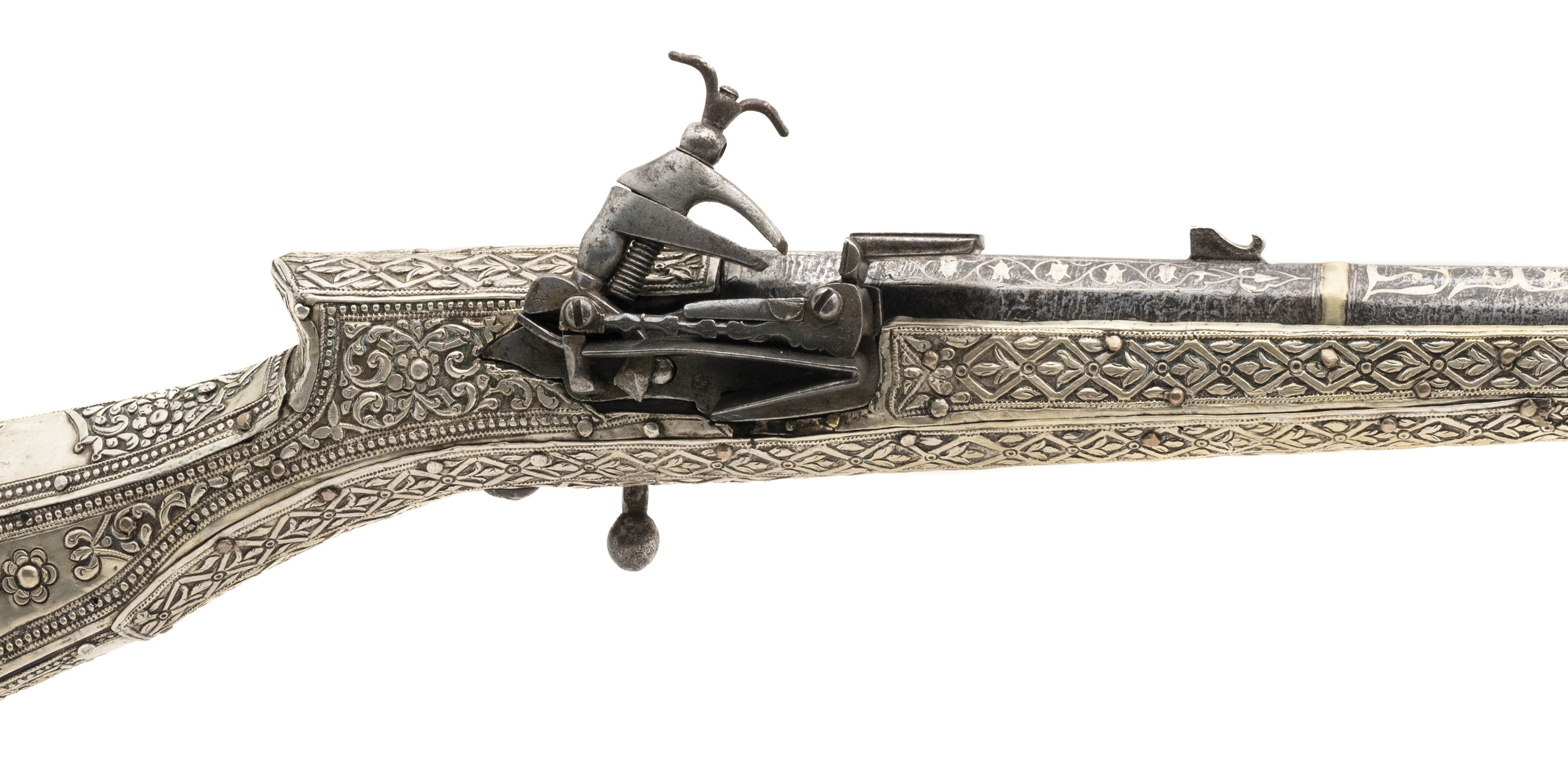 Very Fine Silver Plate Ottoman Miquelet Musket (AL9727) - Collectors ...