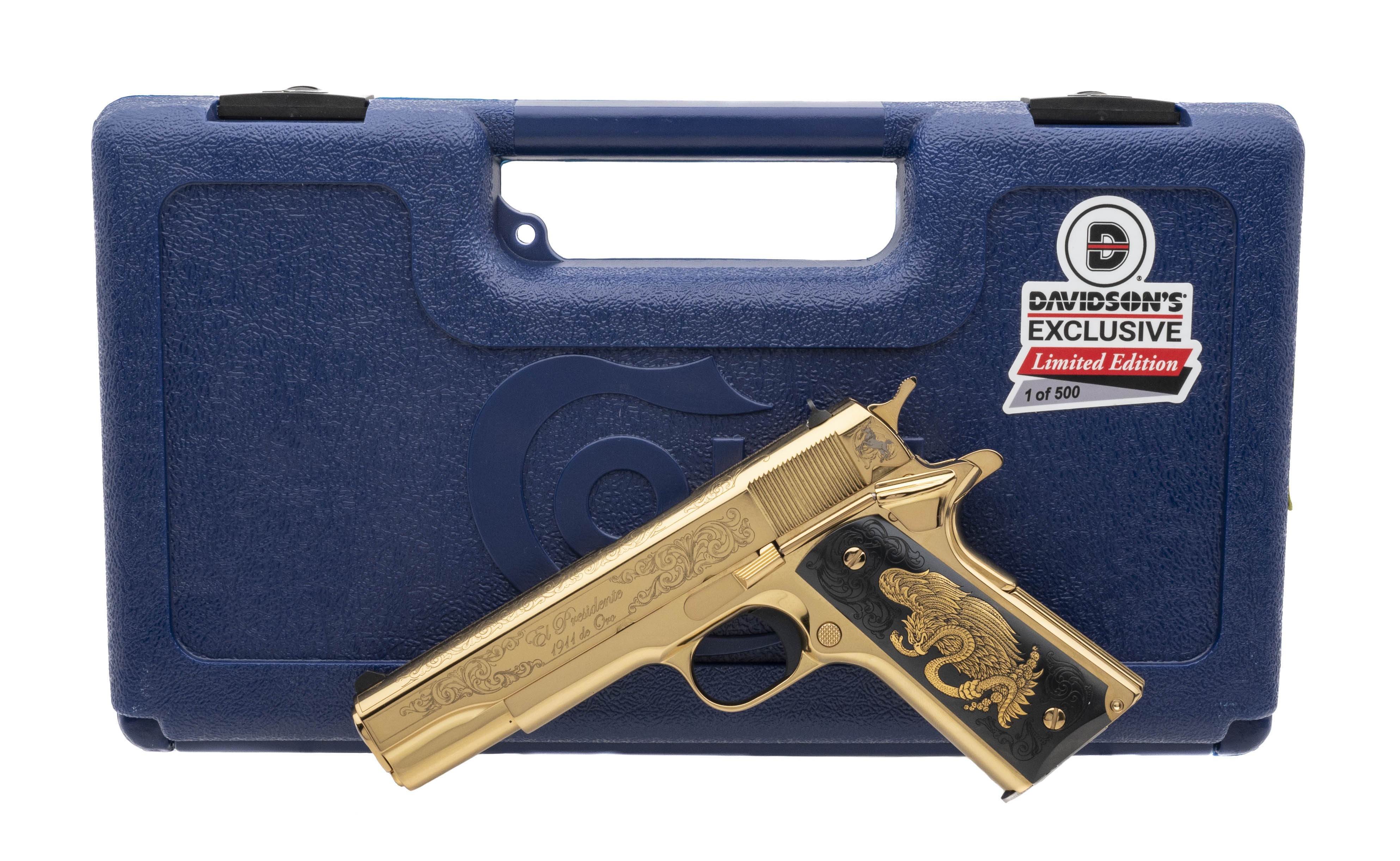 Colt El Presidente de Oro Consecutive Pair .38 Super Pistols (C17148 ...