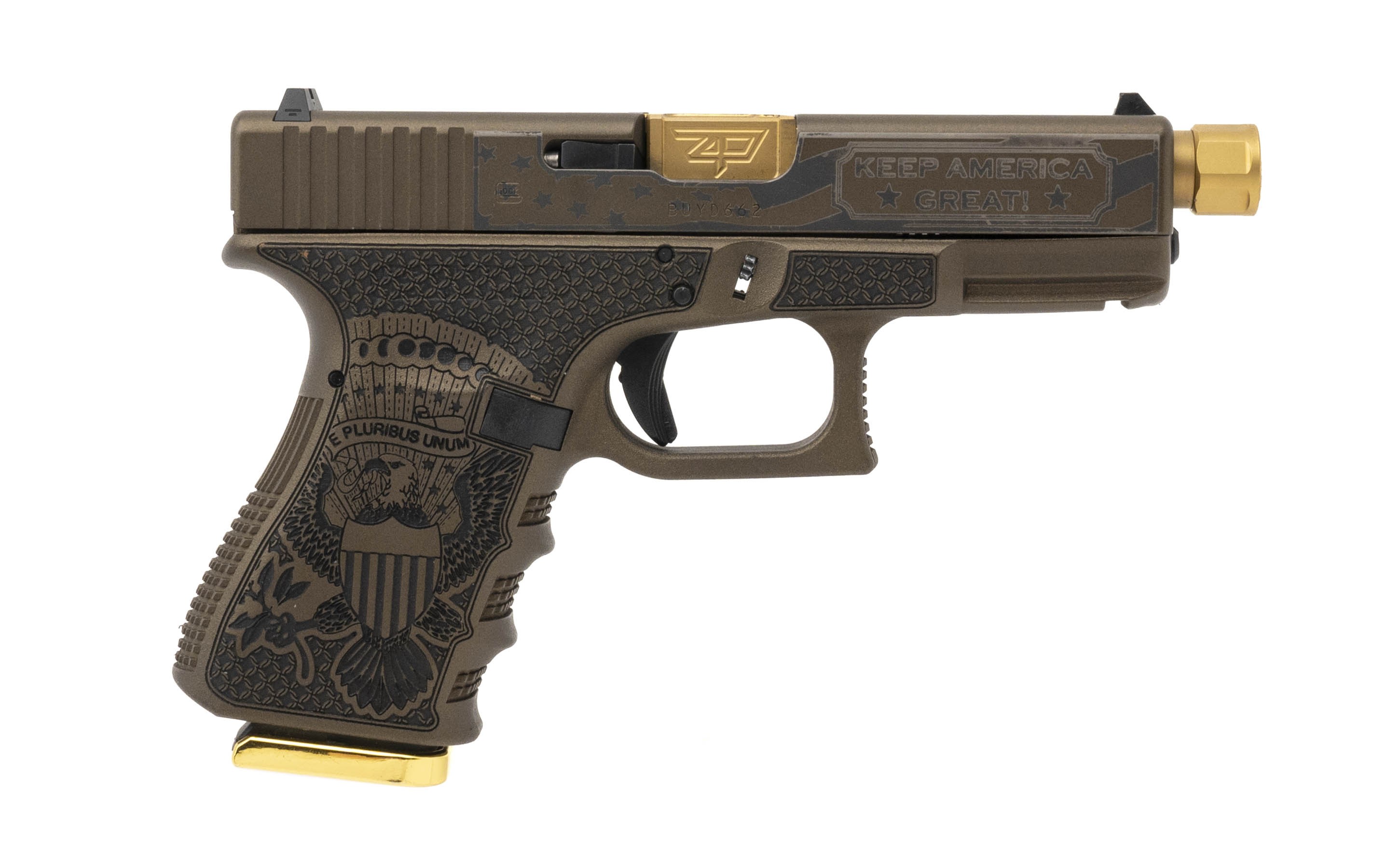 Donald Trump 45th President Commemorative Glock 19 Pistol 9mm (PR66870 ...