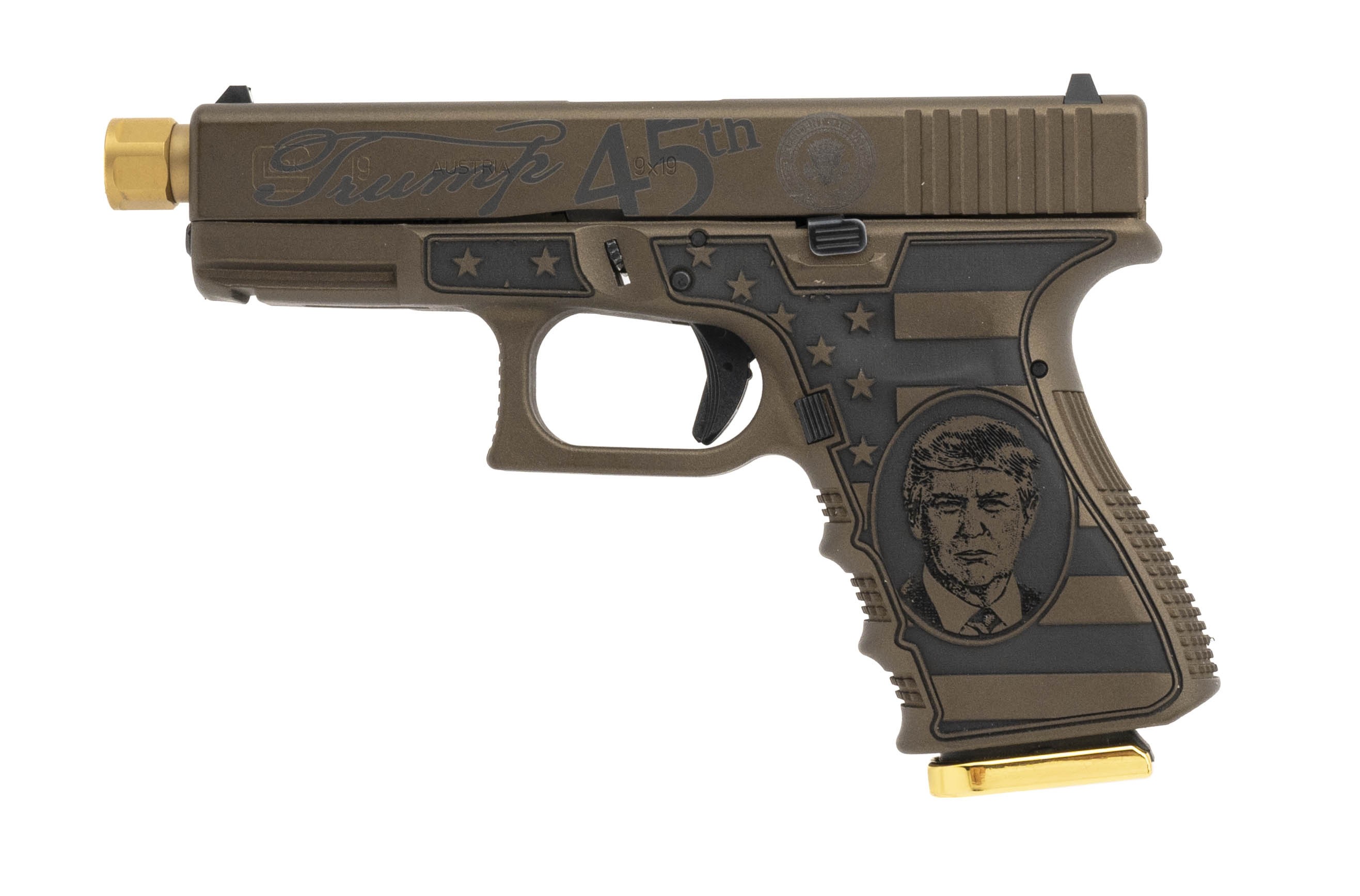 Donald Trump 45th President Commemorative Glock 19 Pistol 9mm (PR66870 ...