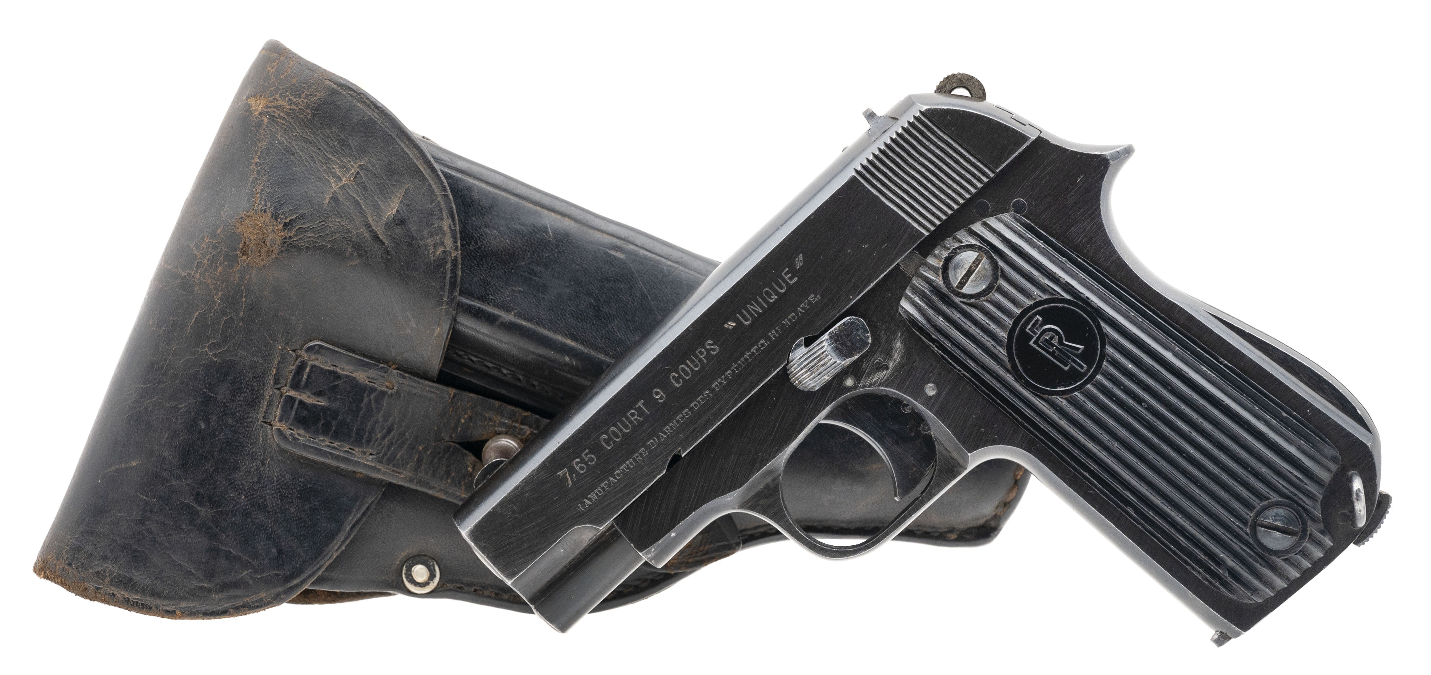 French "Contract Model" Court 9 Coups "Unique" pistol .32 ACP (PR67225 ...