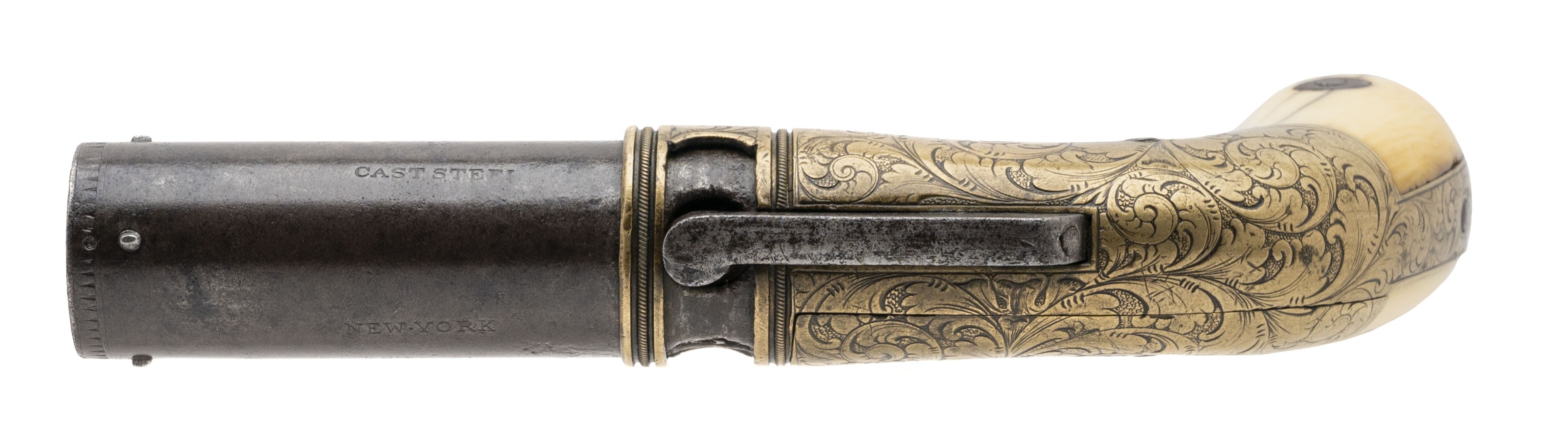 Rare Pecare & Smith Four Barrel Pepperbox (AH8602) - Collectors Firearms