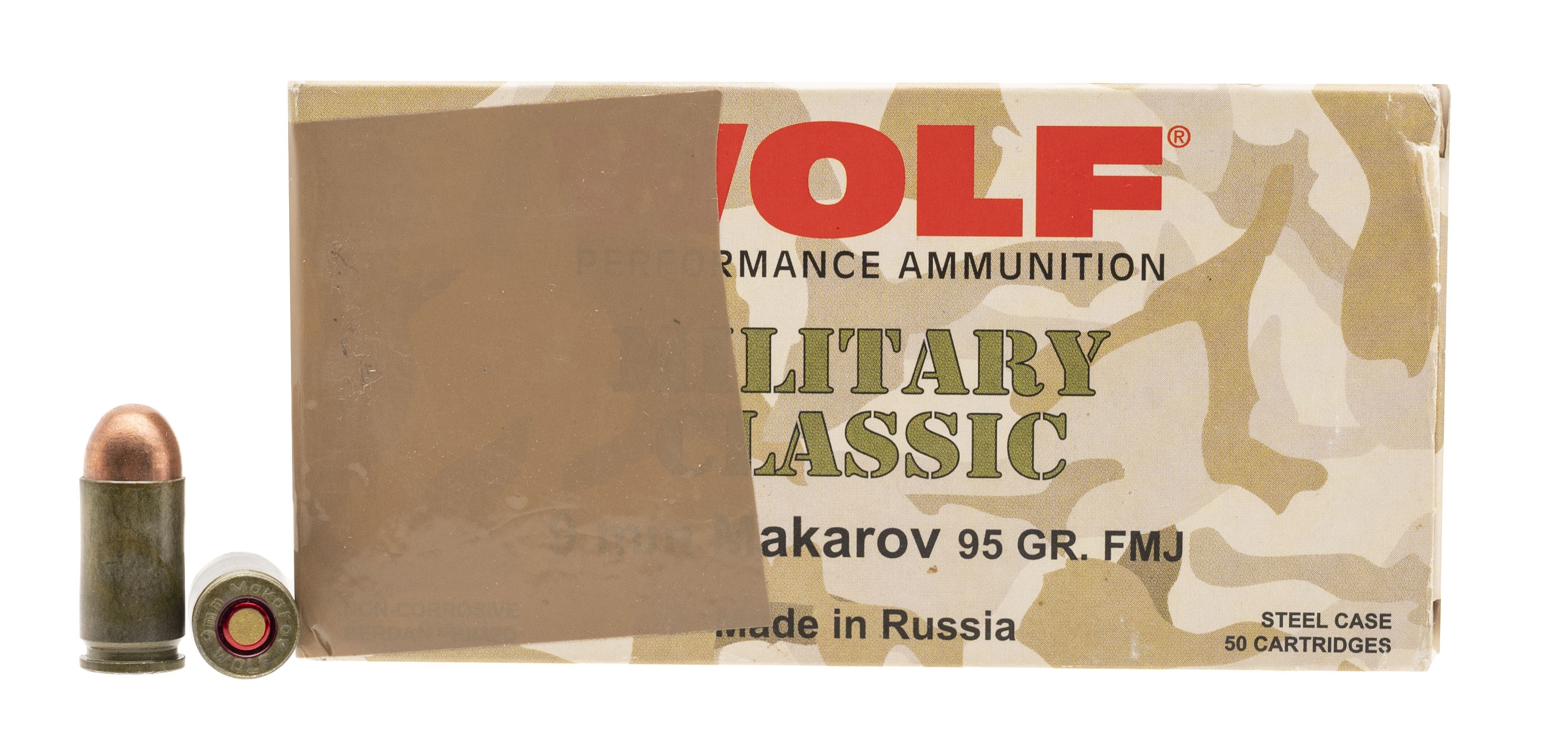 Wolf Performance Center Military Classic 9X18MM Makarov Ammo (AM2203 ...