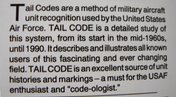 Tail Code - The complete history of USAF tactical aircraft tail code ...