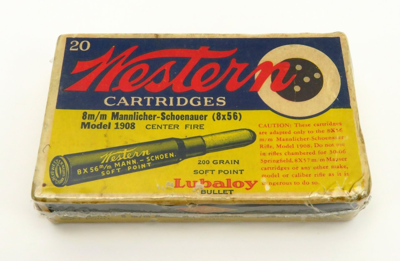 8mm Mannlicher-Schoenauer (8x56) ammo (BP1061) - Collectors Firearms