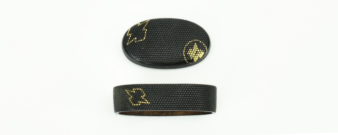 Diamond Mon Rattern Kinko Fuchi Kashira (MGJ162) - Collector’s Firearms