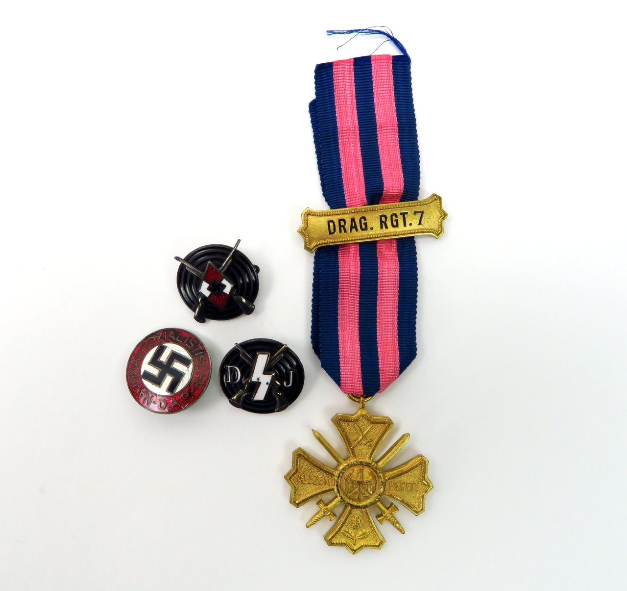 Lot of Vintage German Medal, Hitler Youth Pins, and Nazi Party Pin ...