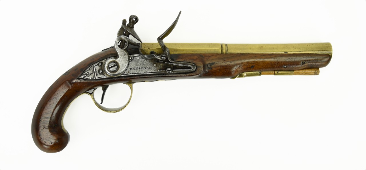 Irish Flintlock Pistol by Ransford, Dublin (AH4190) - Collectors Firearms