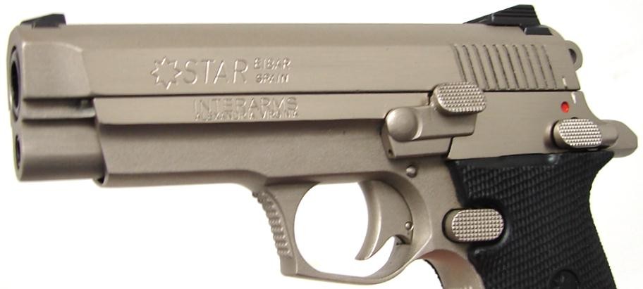 Star Firestar .40 S&W caliber pistol. Compact model with starvel nickel ...