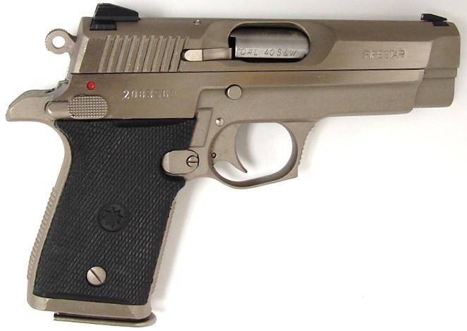 Star Firestar .40 S&W caliber pistol. Compact model with starvel nickel ...